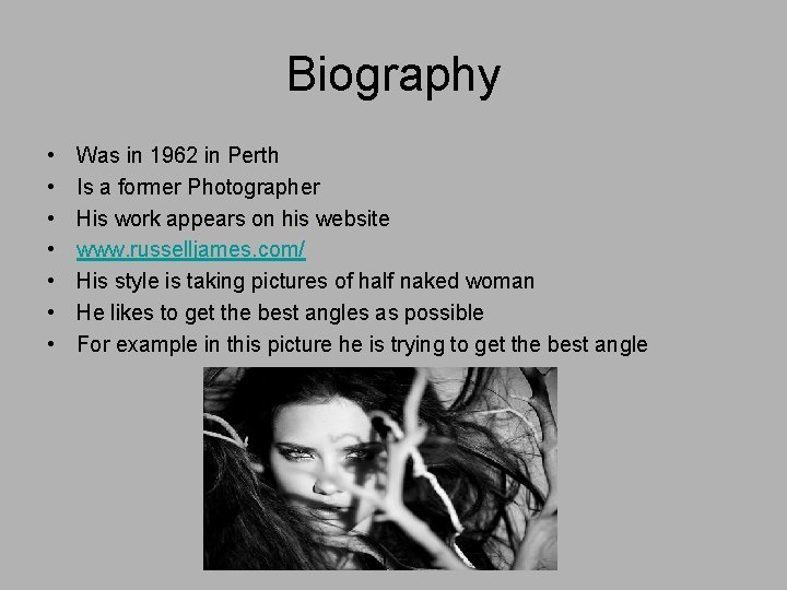 Russell James Biography Was in 1962 in Perth
