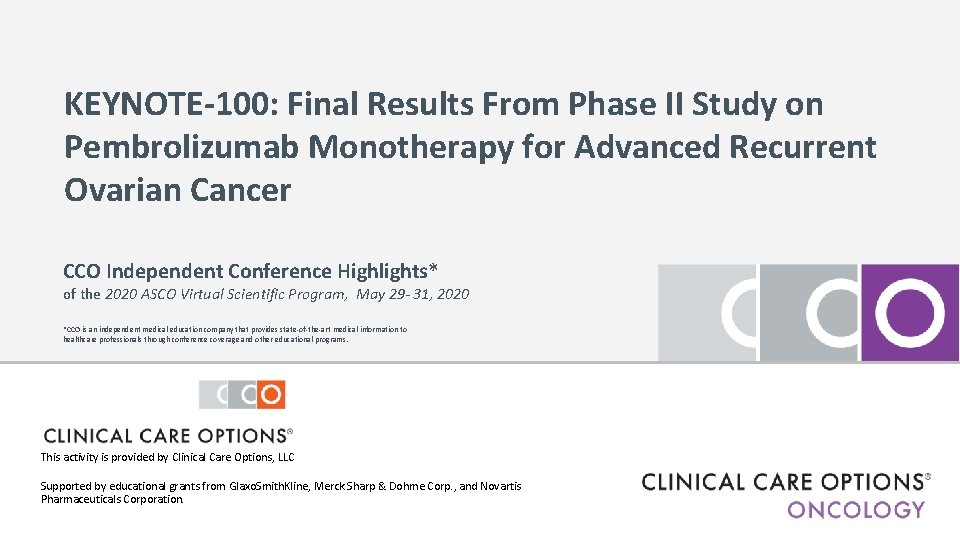 KEYNOTE100 Final Results From Phase II Study on