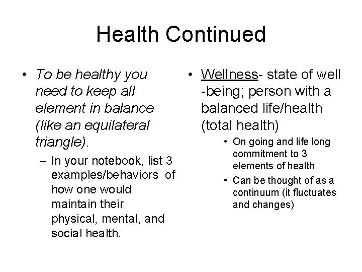 What is Health Elements Combination of your physical