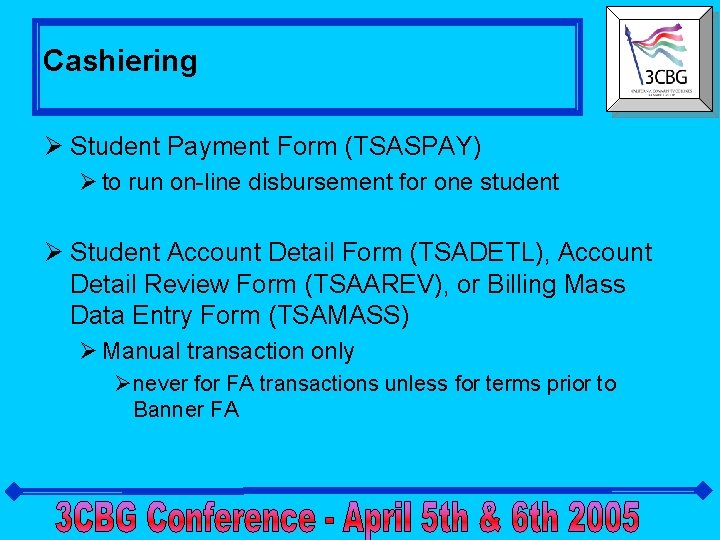 Funds Integration and Reconciliation Presented by Rhonda S