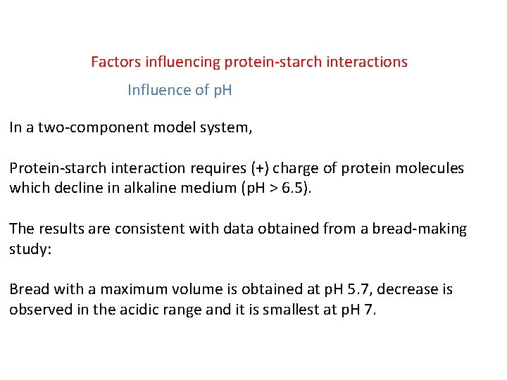Lecture 10 Proteincarbohydrate and proteinlipid interactions in food