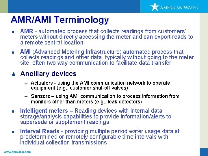 Getting Smarter with Advanced Metering Infrastructure Dave Hughes