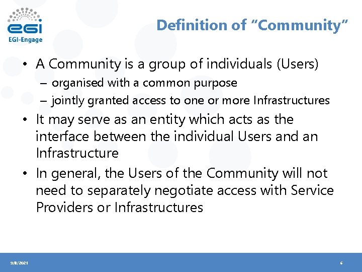 Updated VO Community Security Policies EGI OMB meeting