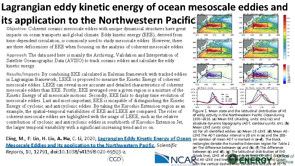 Lagrangian eddy kinetic energy of ocean mesoscale eddies