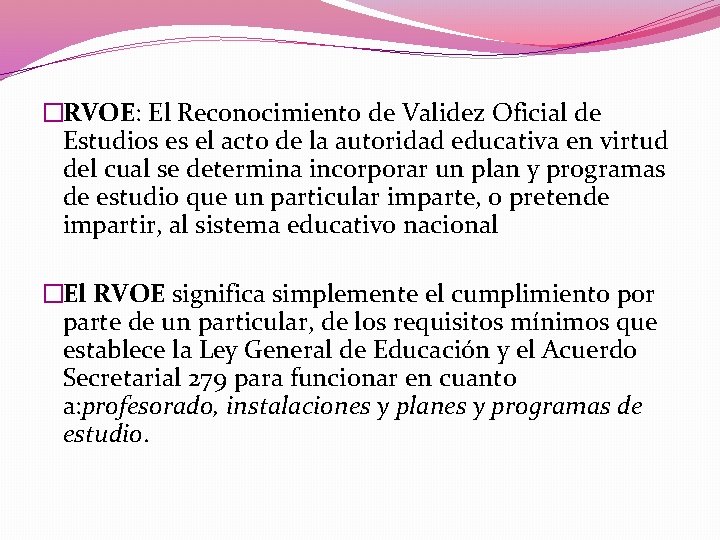 Acuerdo 279 de la SEP RVOE Elabor Estefana