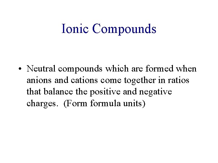 Chemical Nomenclature Supplementary Material Chapter 5 Chemical Formulas