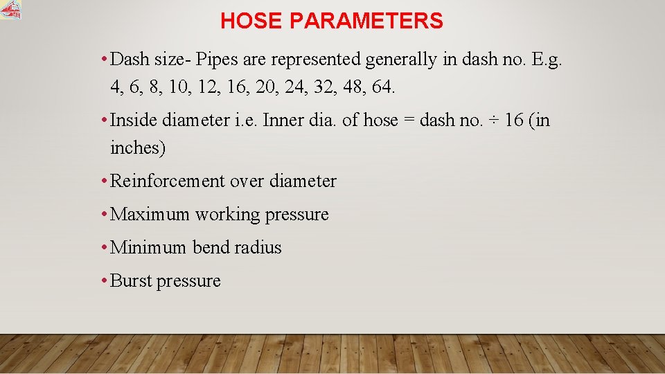 HYDRAULIC HOSE AND FITTING Master Copy for IRTMTCALD