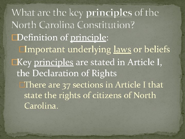 History of North Carolinas Constitution LinseyPatton 4 th