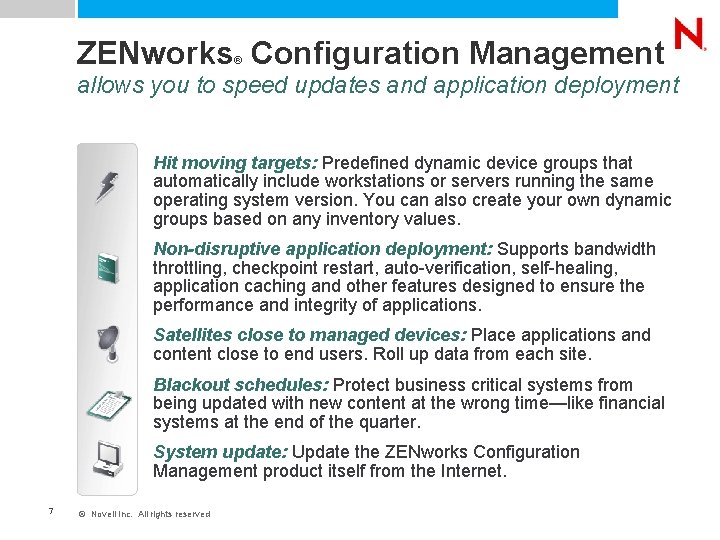 Key Benefits of Novell ZENworks 10 Configuration Management
