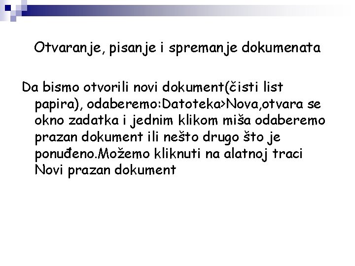 Microsoft Word PROGRAM ZA OBRADU TEKSTA WORD Microsoftov
