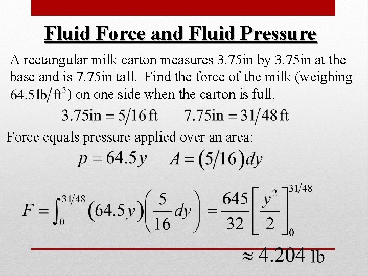 Applications of Integration Section 7 5 b Fluid