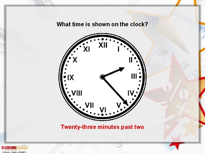 Telling the Time to the Minute Classroom Secrets