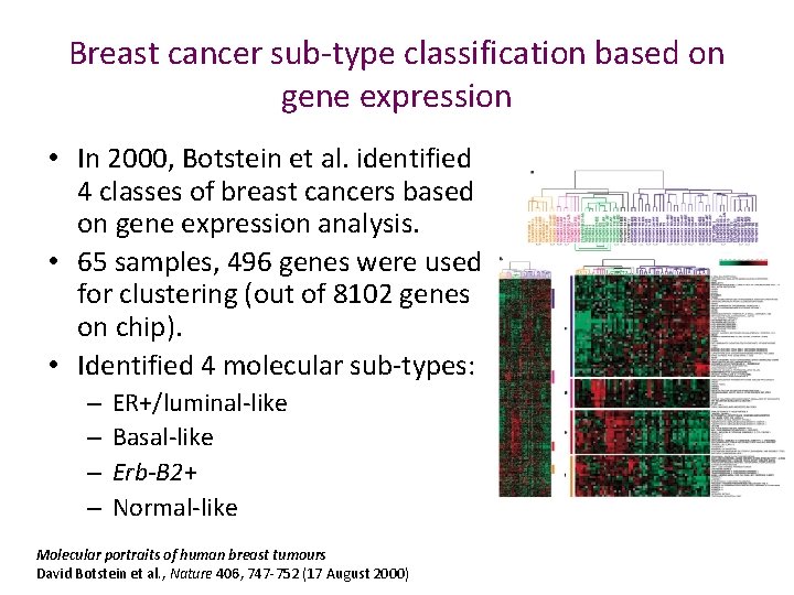 Identification of breast cancer subtypes using RNASeq data