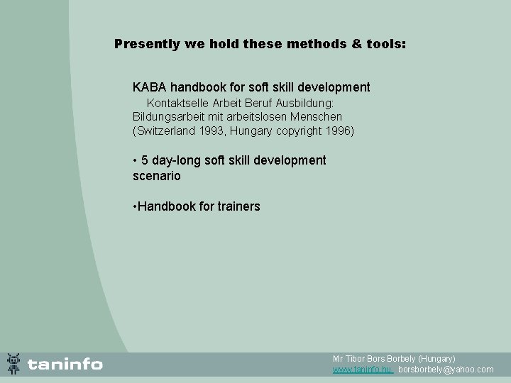 Summarize for soft skill development project Definition of