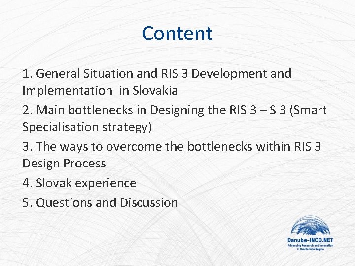 Main Bottlenecks in RIS 3 Design and how
