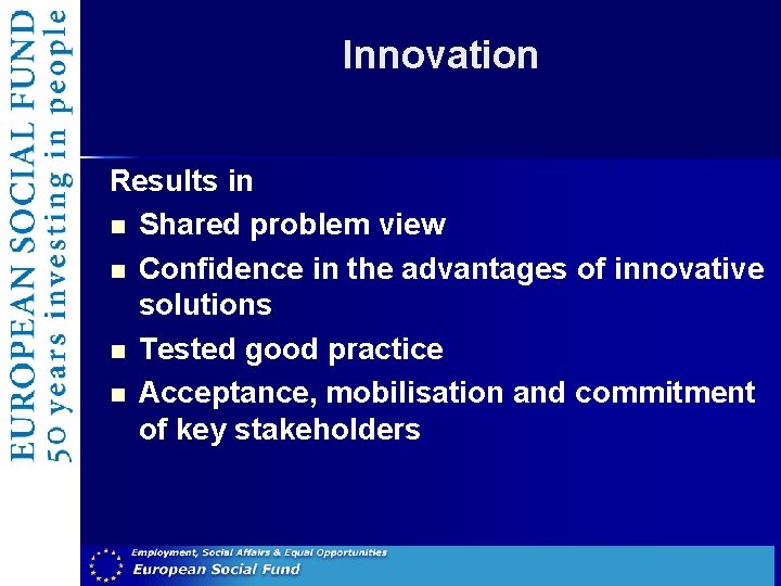 EQUAL Final Conference Promoting the Lisbon agenda partnership