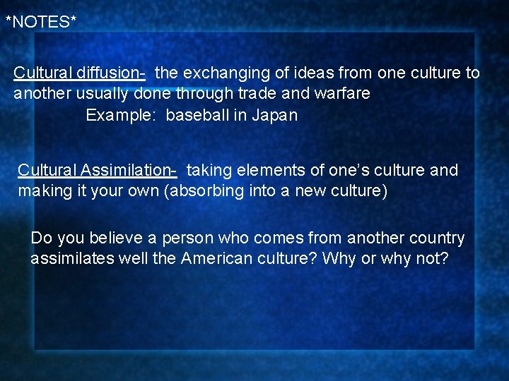 NOTES WHAT IS CULTURE 1 The unique way