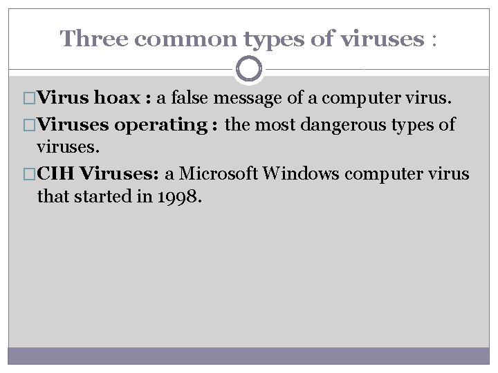 Computer viruses BY ROOBINA AND THUREYA What is