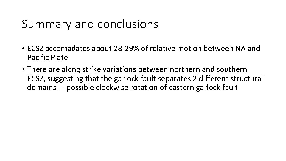 Refined kinematics of the Eastern California shear zone