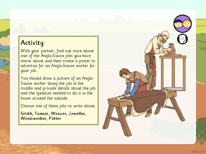 LO I can describe a typical Anglo Saxon