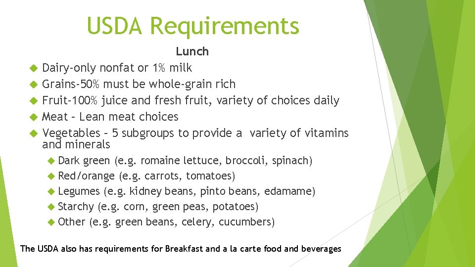 Cupertino Union School District Student Nutrition Services October