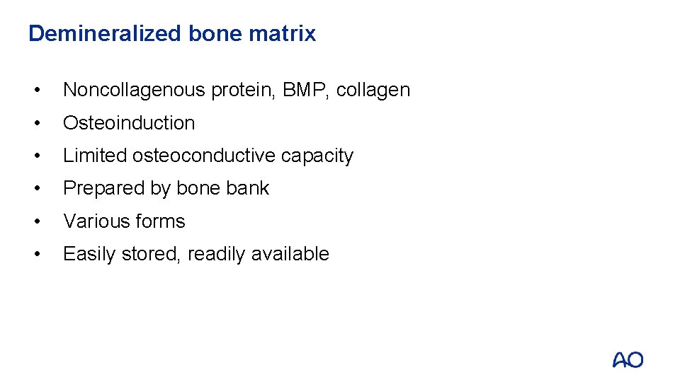 Bone grafts and bone graft substitutes to promote