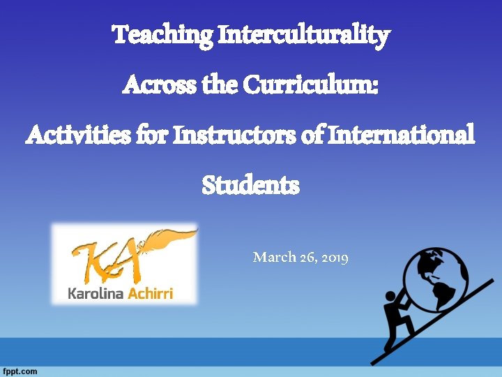 Teaching Interculturality Across the Curriculum Activities for Instructors