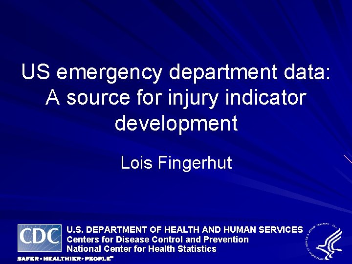 US emergency department data A source for injury