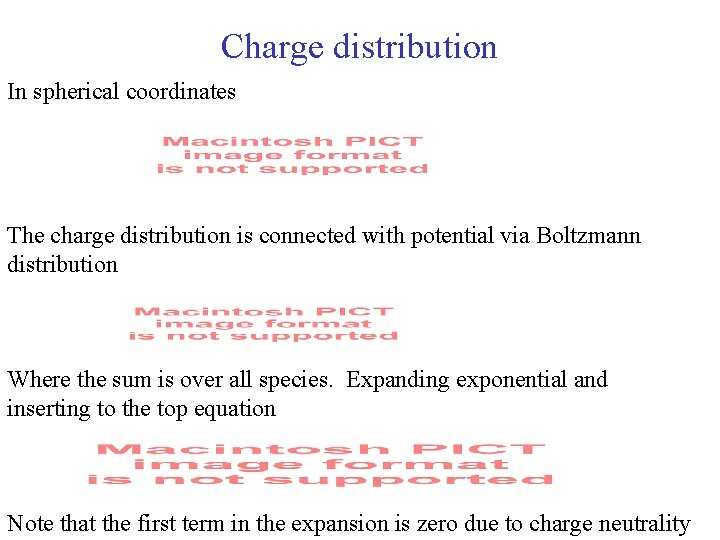 Lecture 18 Electrolyte Solutions DebyeHuckel Theory Charge neutrality