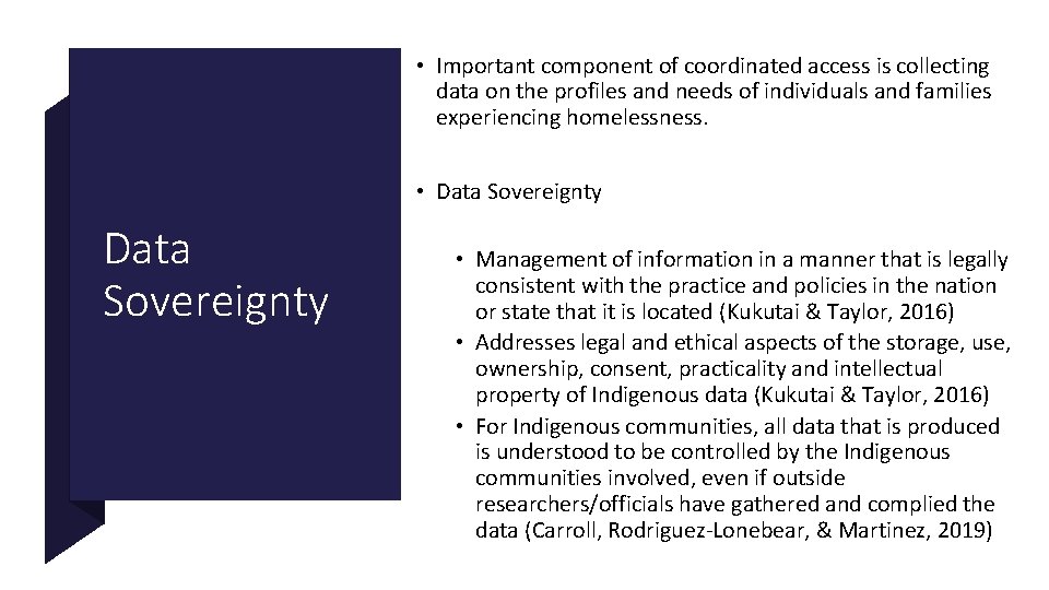Revisioning Coordinated Access Fostering Indigenous Best Practices Towards