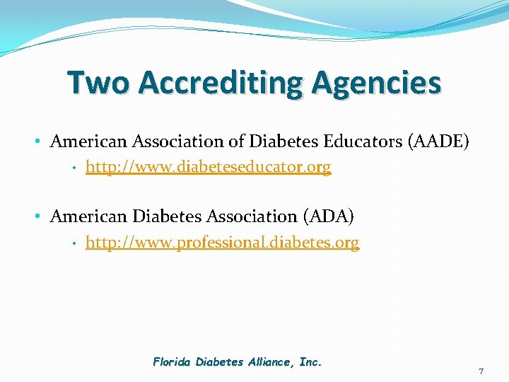 Developing and Sustaining Your Diabetes SelfManagement Program Presenters