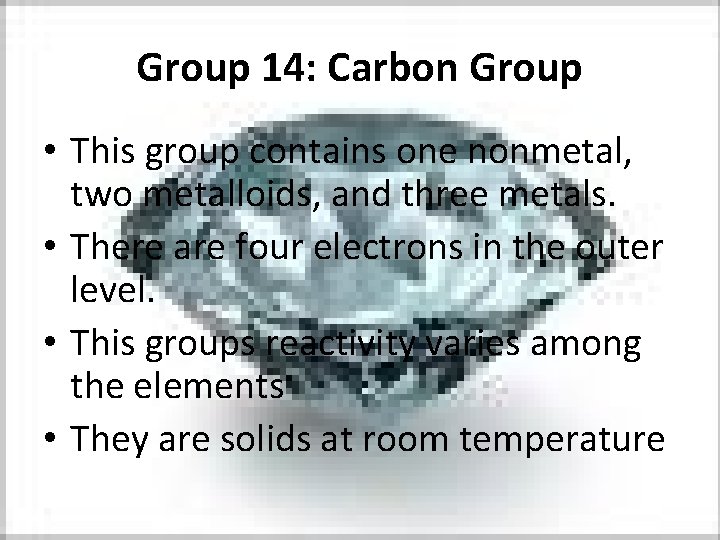 Element Family Groups By Riley Starr Group One