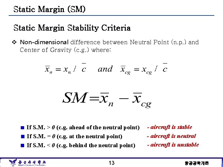 LESSON 30 Longitudinal Stability 1 Aerospace Engineering Lesson