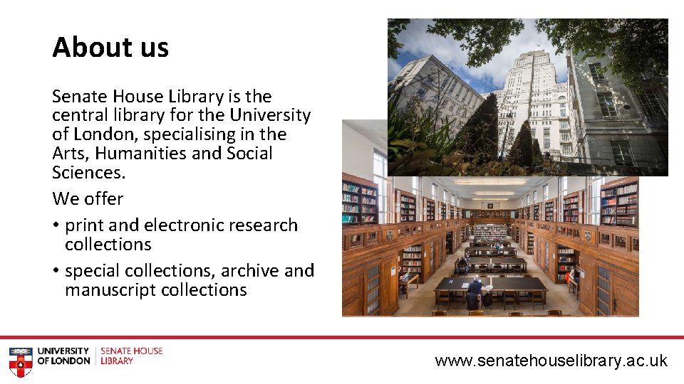 Senate House Library Royal Holloway University of London