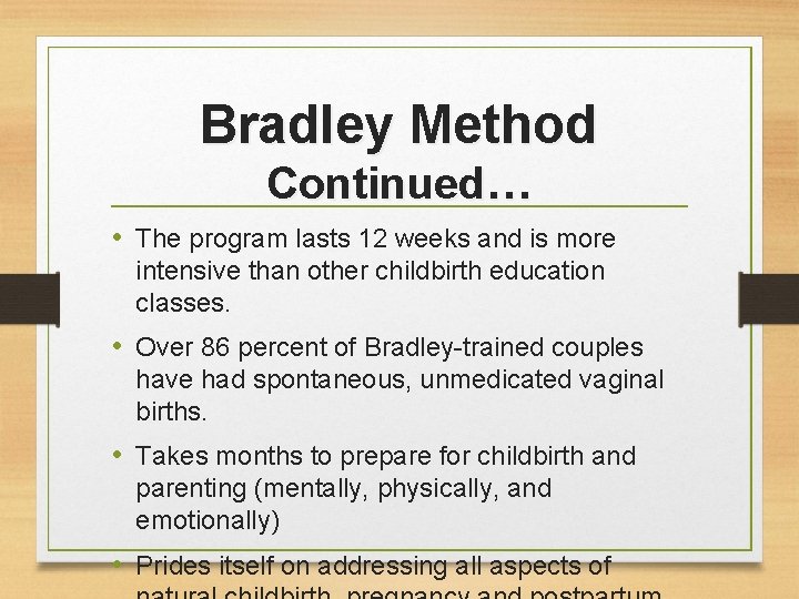 Preparing for Birth Anesthesia In the last trimester