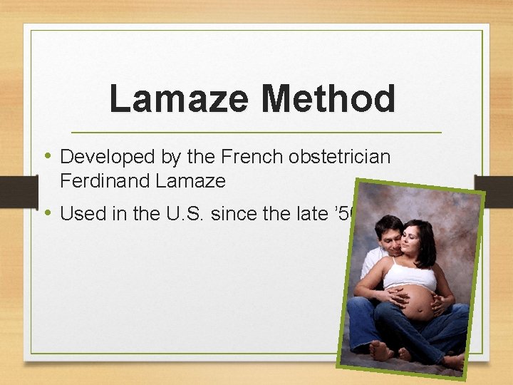 Preparing for Birth Anesthesia In the last trimester