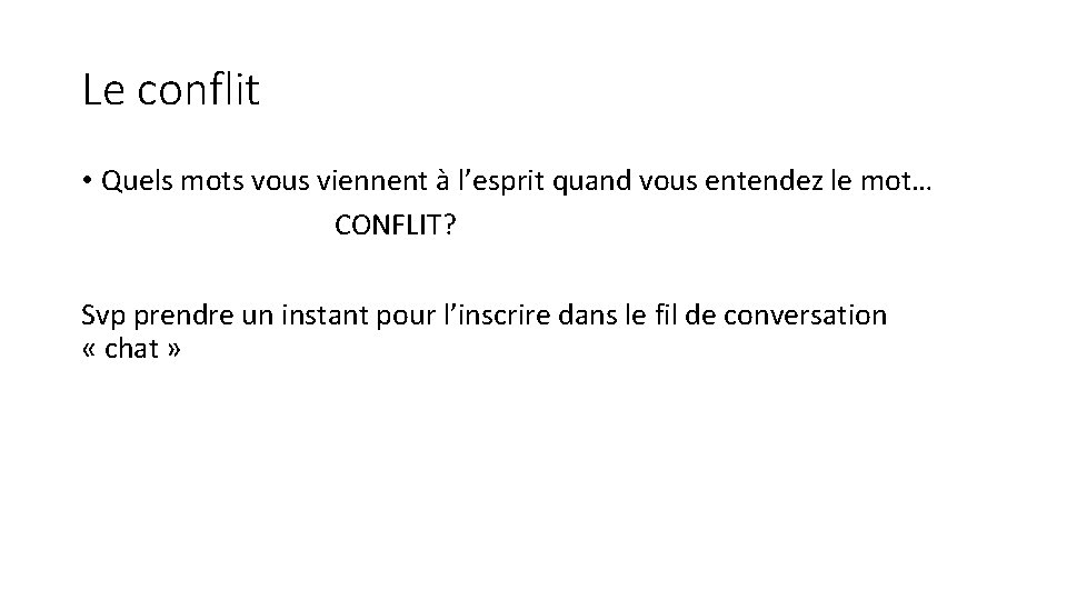 La rsolution de conflits Pour les membres de
