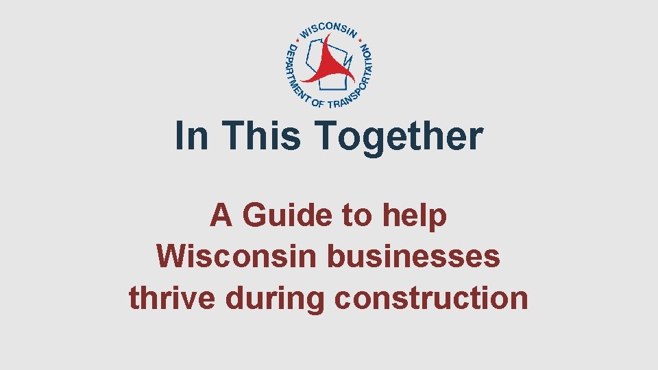 In This Together A Guide to help Wisconsin