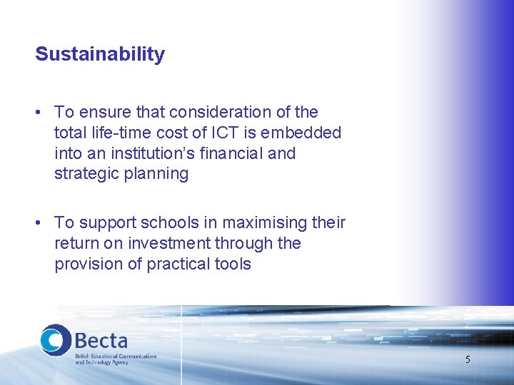 Total Cost of Ownership of ICT in schools