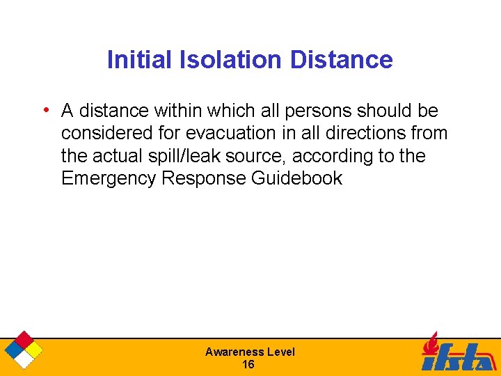 AwarenessLevel Lesson 3 Presentation Hazardous Materials for First