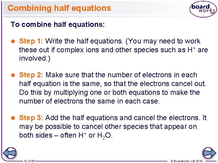 1 of 35 Boardworks Ltd 2010 2 of