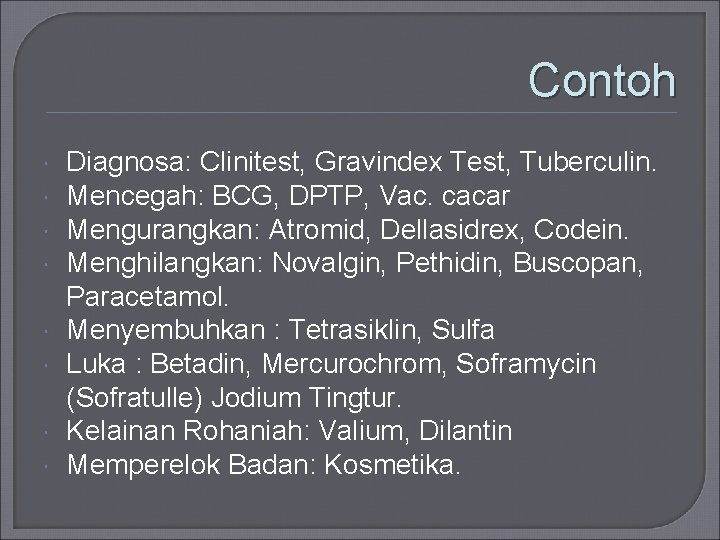 PENGGOLONGAN OBAT MENURUT UNDANGUNDANG Herlinda S Farm Apt