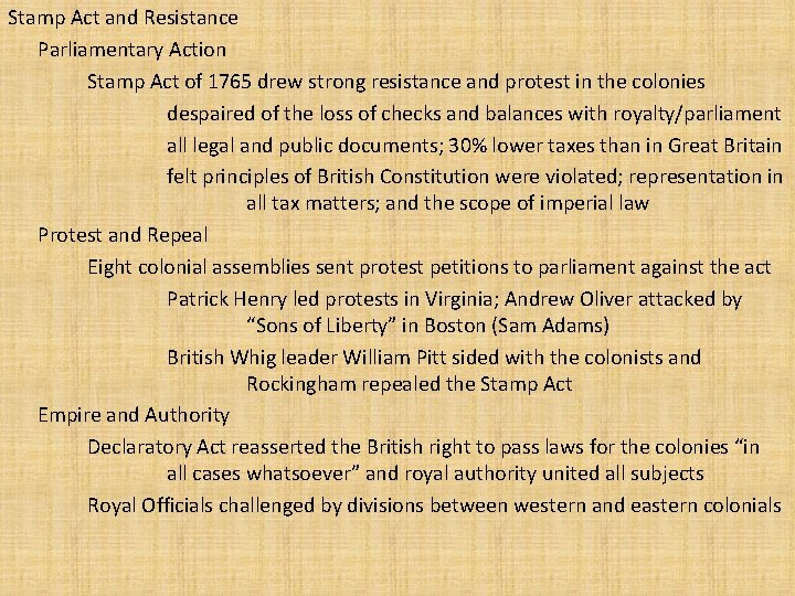 Empire and Resistance 1763 1776 Empire and Resistance