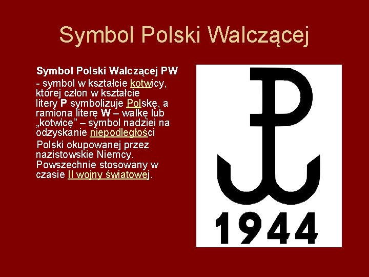 Symbole Narodowe Polski Weronika Grzelak kl VI Weronika