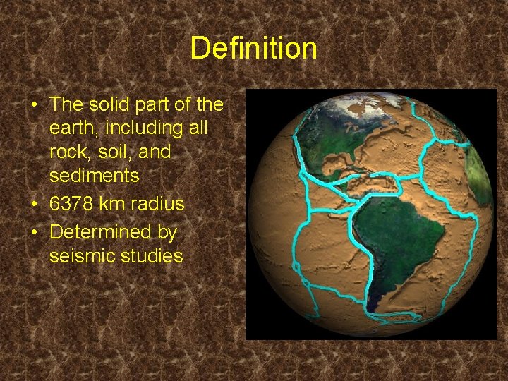 The Geosphere Honors Biology Chapter 3 Definition The