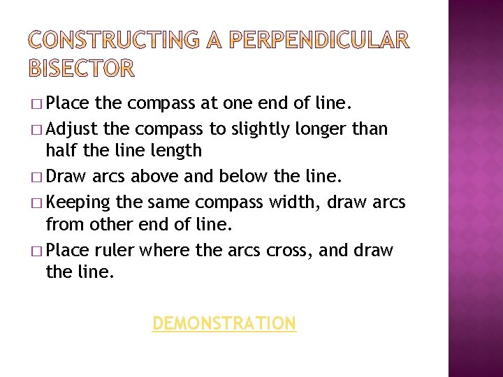 Prepared by C Richards Have your compass ruler