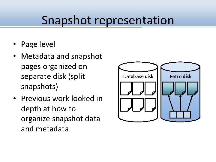 Retro Modular and efficient retrospection in a database