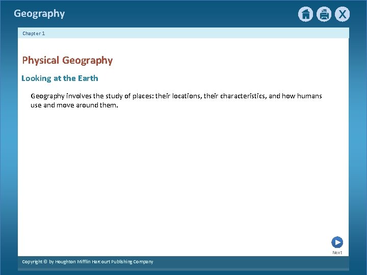 Geography Chapter 1 Physical Geography Looking at the