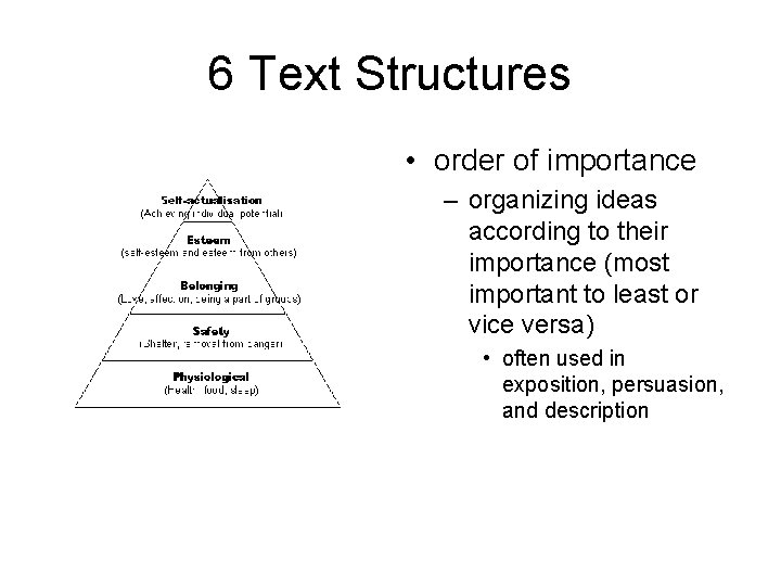 Text Structures By the end of this unit