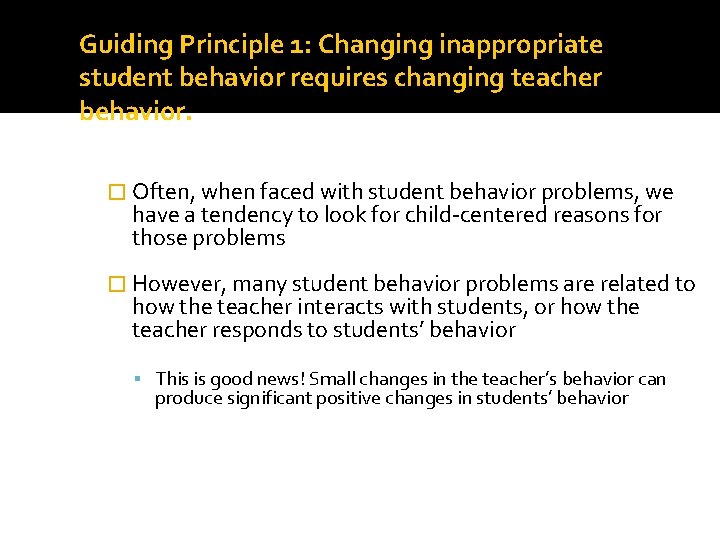 Steps 1 and 2 of PBS Project Positive
